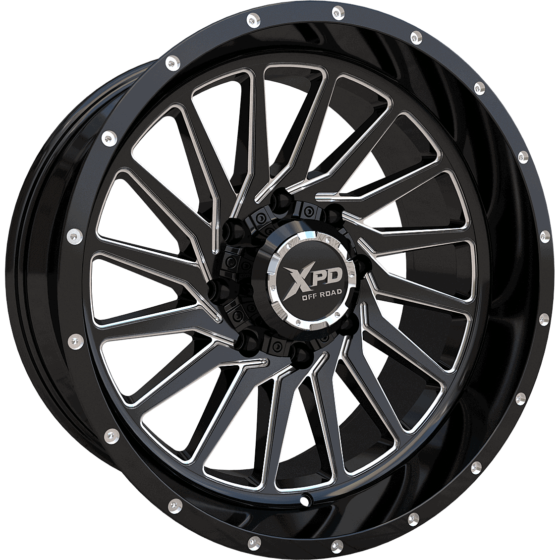 XPD-710 Typhoon - Gloss Black Milled - My Car Wheel